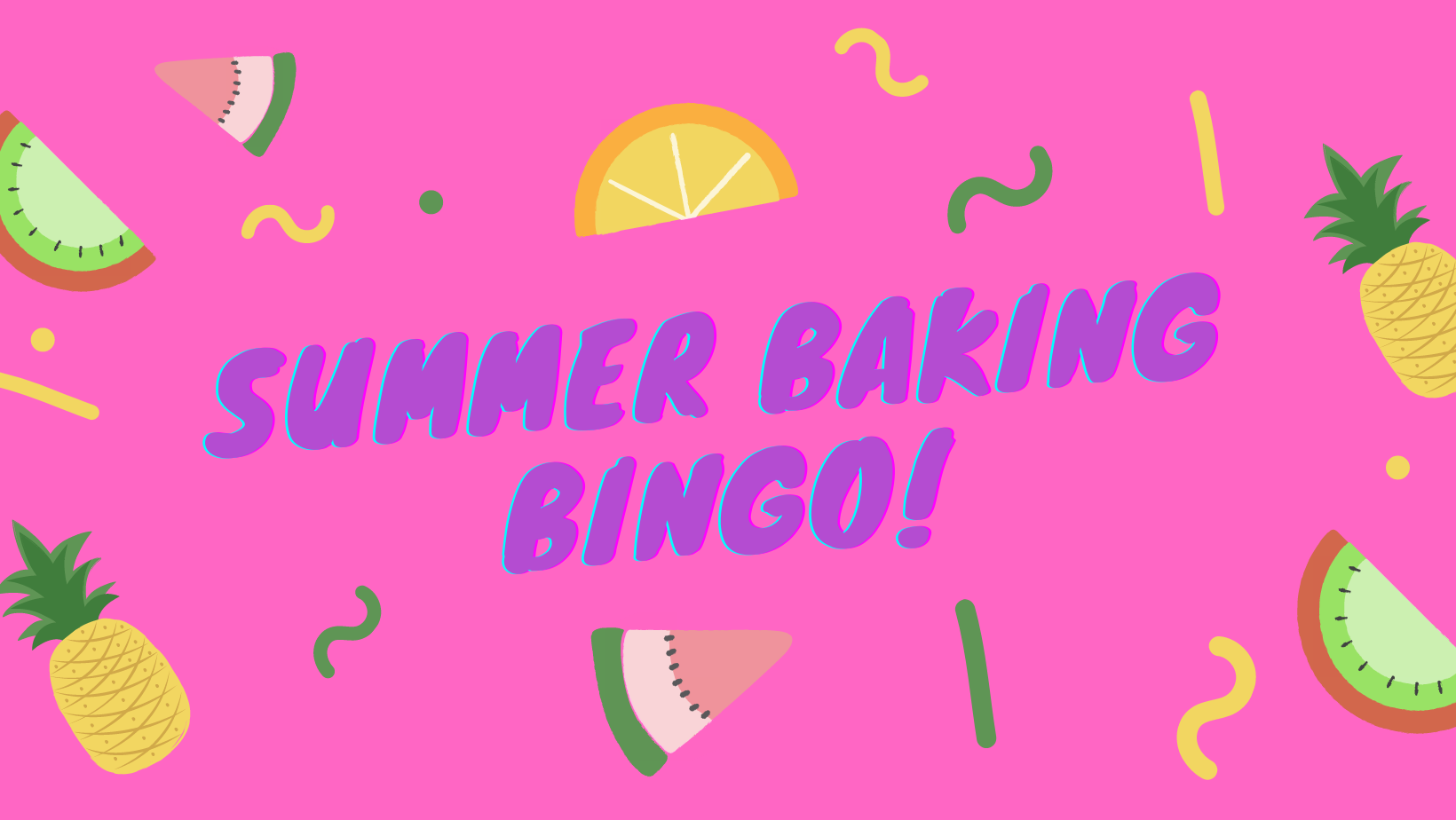Summer Baking BINGO {FREE Printable} – Everyday Baking with Kids